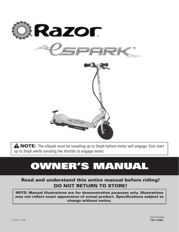 Razor Scream Machine Owner's Manual | Manualzz