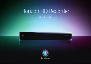 Horizon HD Recorder Quick Guide | Manualzz