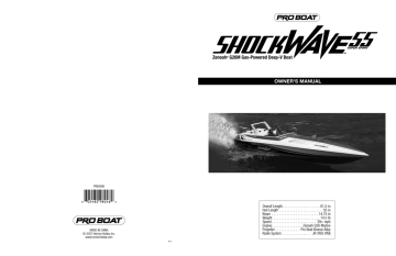 Pro Boat ShockWave 55 Super Sport owner's manual | Manualzz