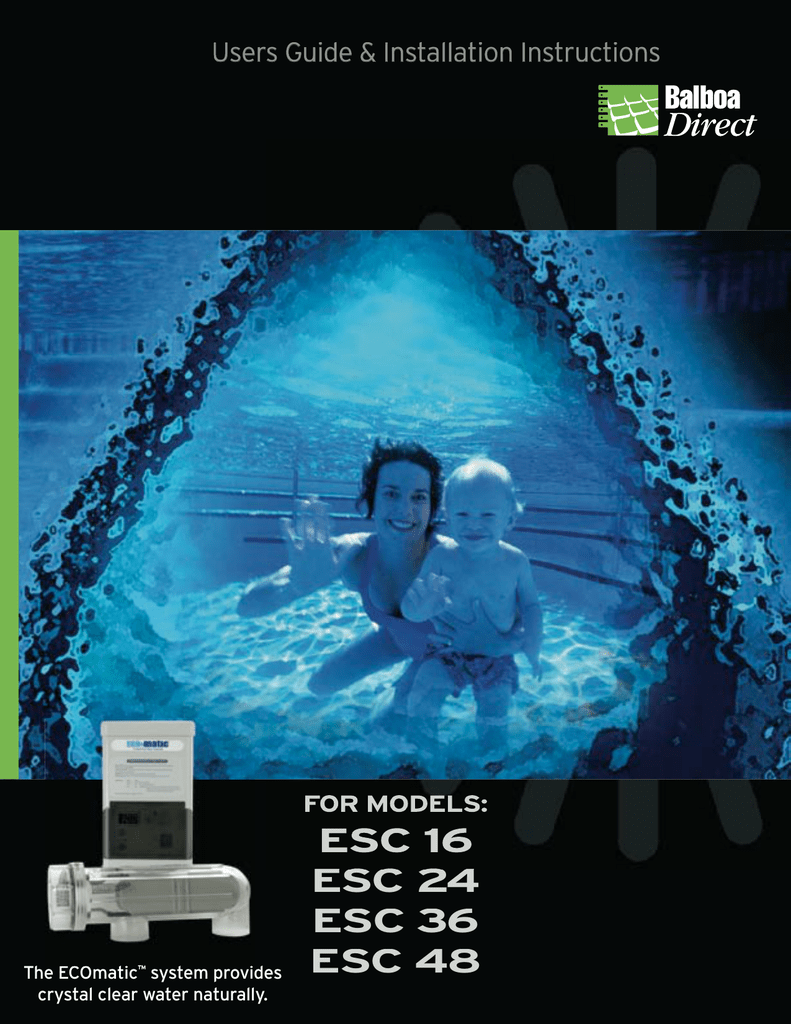 ECO-MATIC ESC 24 User's Manual & Installation Instructions | Manualzz
