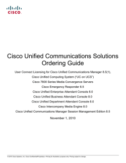 Cisco MCS 7800 Series - Datasheet, User guide, User manual | manualzz.com