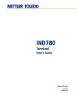 IND780 User’s Guide - Industrial Terminal | Manualzz