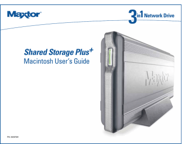Maxtor Shared Storage Plus+ User`s guide | Manualzz