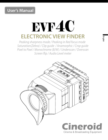 Cineroid EVF 4C User Manual | Manualzz
