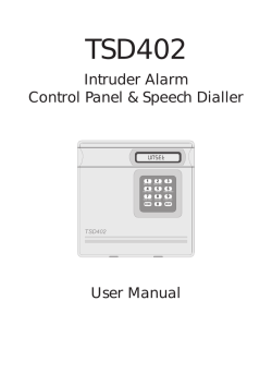 Menvier Security TS400 - Operating instructions, User manual | manualzz.com