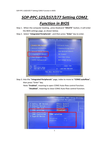 Advantech BIOS Fast Boot Manual | Manualzz
