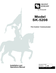 SILENT KNIGHT SK-5208 - Installation and Operation Manual, Operating ...