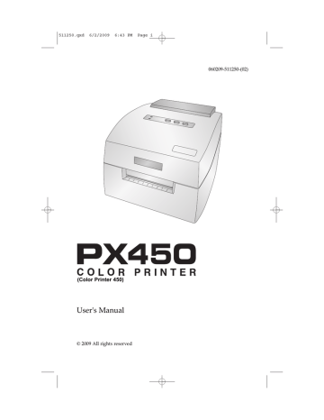 Primera LX400-PX450 User`s manual | Manualzz