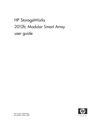 HP StorageWorks 20 - Modular Smart Array User guide | Manualzz