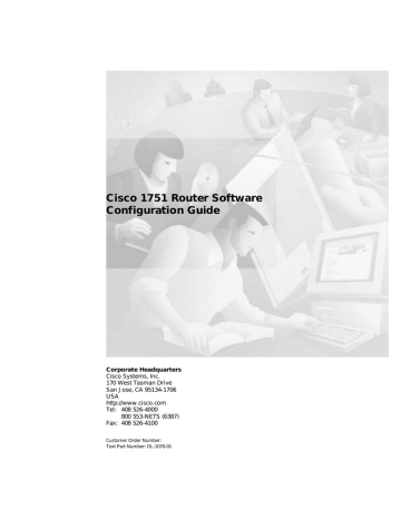 Cisco 1751 Router Software Configuration Guide | Manualzz