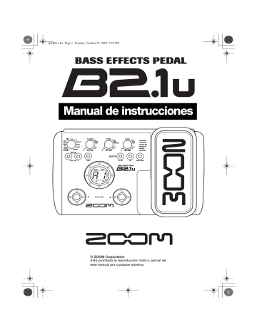 Zoom B2.1u Manual de usuario | Manualzz