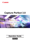 Canon CapturePerfect 3.0 Operation Guide | Manualzz
