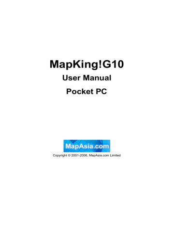 GPS Navigation G10 MapKing User Manual | Manualzz