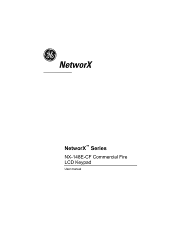 GE NetworX NX-148E-CF User Manual | Manualzz