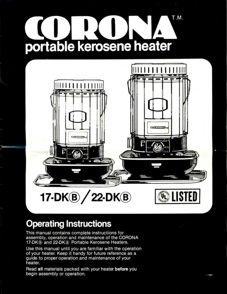 Dyna Glo Lighting Instructions at Sherry Powers blog