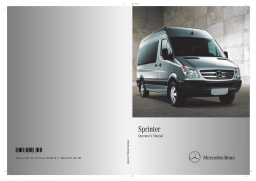 Mercedes Sprinter - Operator's manual, User manual, Workshop Manual