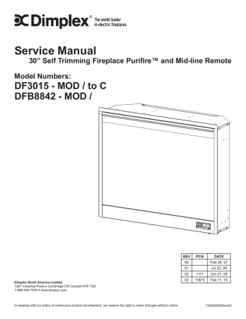 Dimplex MULTIFIRE DF3015 Service manual | Manualzz