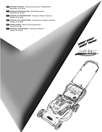 Rover Pro Cut 50 Mulch N Catch Owner's Manual | Manualzz