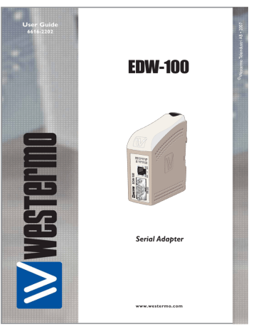 Westermo EDW-100 User Guide | Manualzz