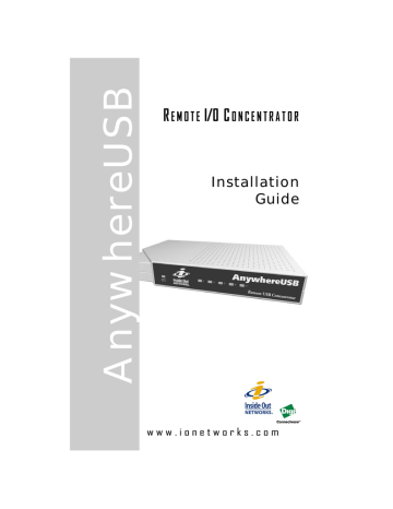 AnywhereUSB Installation Guide | Manualzz