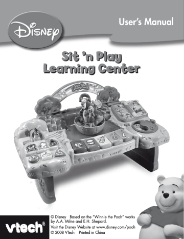VTech Winnie The Pooh Play n Learn Pooh User`s manual | Manualzz