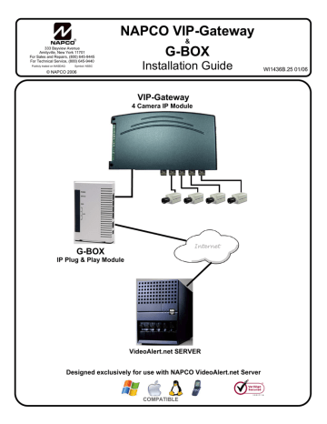 NAPCO G-BOX Installation guide | Manualzz