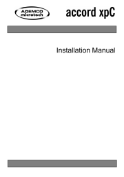 ADEMCO Accord - Installation instructions, Installation manual, User ...