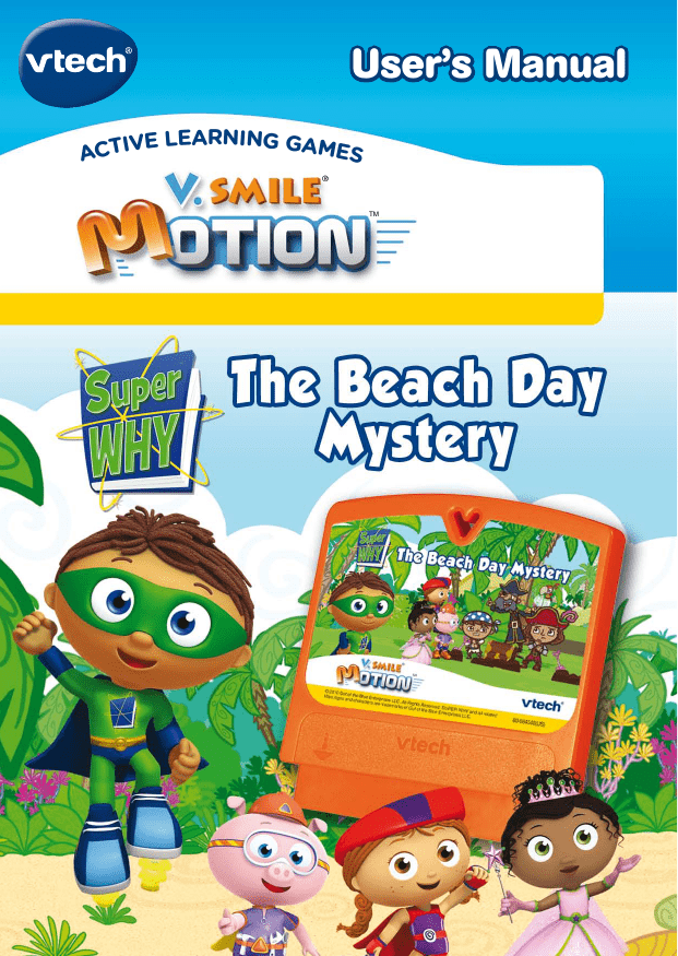 VTech V.Smile Motion-Super Why User`s manual | Manualzz