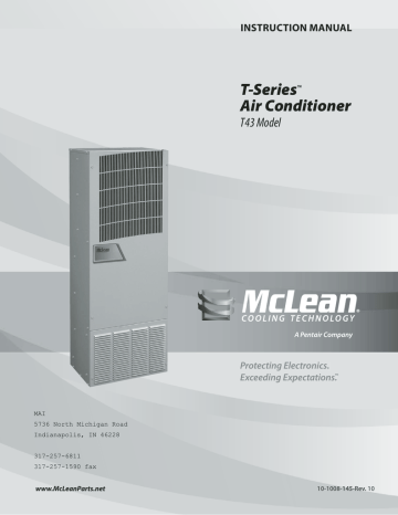 McLean T-Series T43 Air Conditioner Instruction Manual | Manualzz