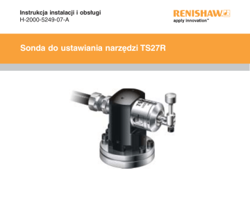 Renishaw TS27R tool setting probe Instrukcja obsługi | Manualzz