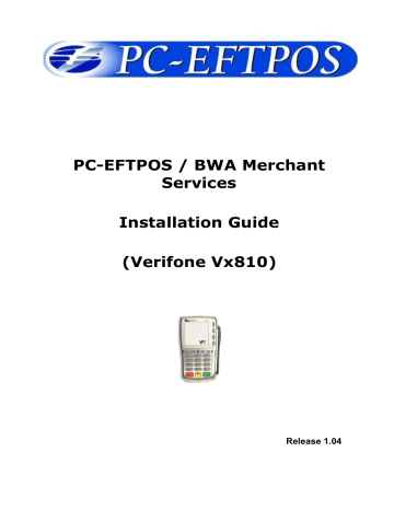POS Terminal Vx810 Installation Guide | Manualzz