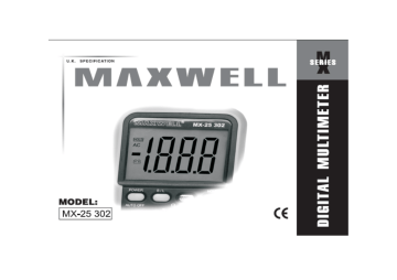 Maxwell MX 25 302 User's Guide | Manualzz
