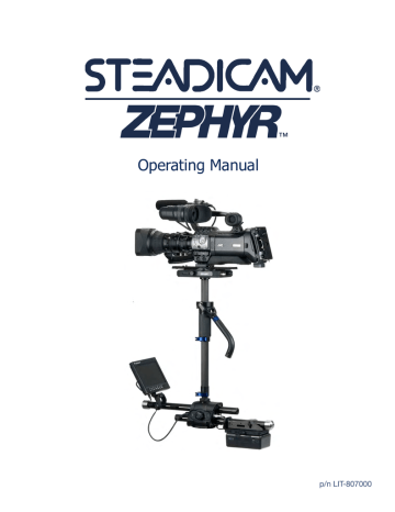 Steadicam Zephyr Camera Stabilizer Operating Manual | Manualzz