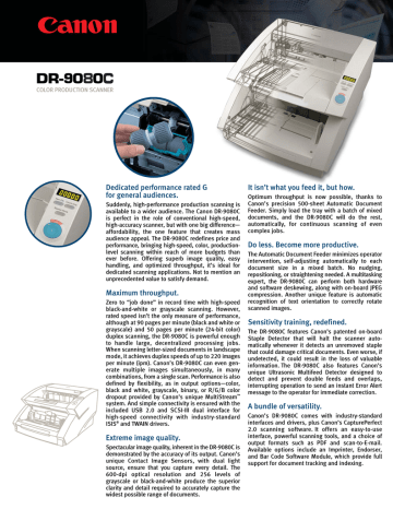 Canon DR-9080C Scanner User manual | Manualzz