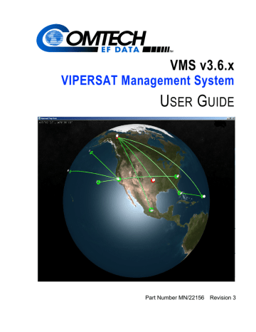 Comtech EF Data Vipersat Management System v3.6.x User Guide | Manualzz