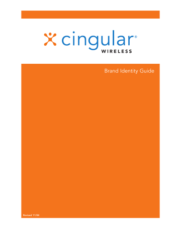 Cingular Wireless Service Brand Identity Guide | Manualzz