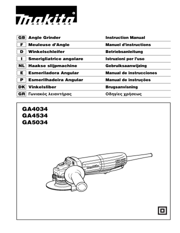 Makita GA4034 Instruction manual | Manualzz