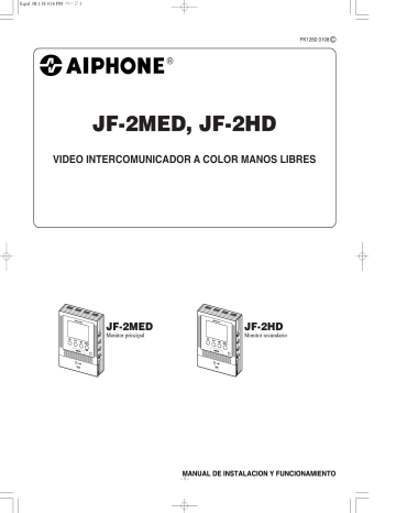 Aiphone | Manual de usuario | JF-2MED, JF-2HD | Manualzz