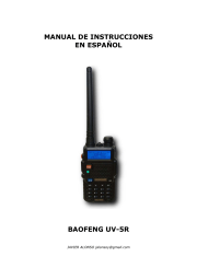 Baofeng UV-5R - User manual, User Guide, Owner's manual
