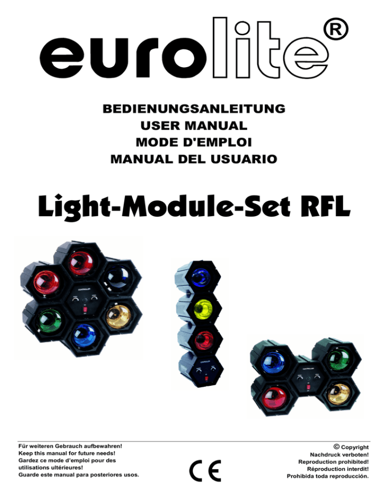 EuroLite Light-Module-Set RFL User manual | Manualzz
