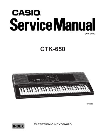 Casio CTK-650 Electronic Keyboard User manual | Manualzz