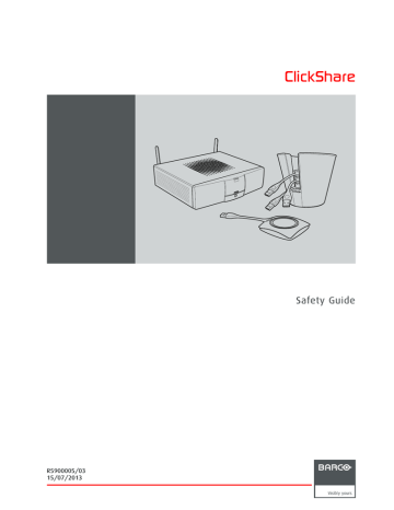 ClickShare Safety Guide | Manualzz