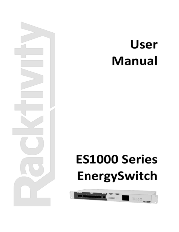 Racktivity EnergySwitch ES1000 Series User Manual | Manualzz