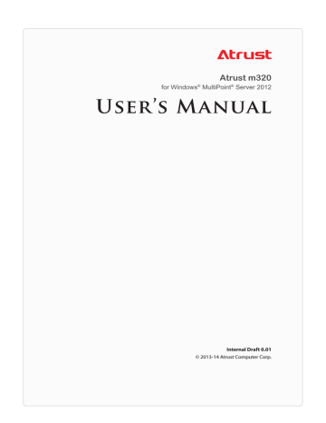 Atrust m320 User's Manual | Manualzz