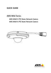 Axis AXIS M5013 PTZ Dome Network Camera - quick guide