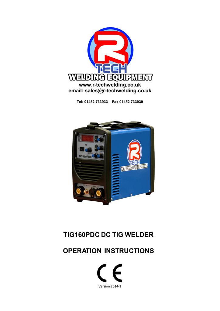 R-Tech Tig160PDC Tig Welder TIG Welder 160AMP DC 240 V Soudeuses ...