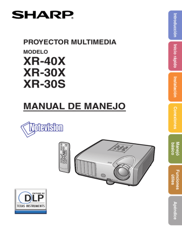 Sharp XR-30S Projector User manual | Manualzz