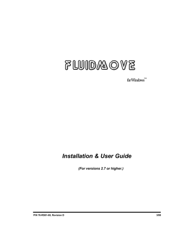 Fluidmove for Windows Installation & User Guide | Manualzz