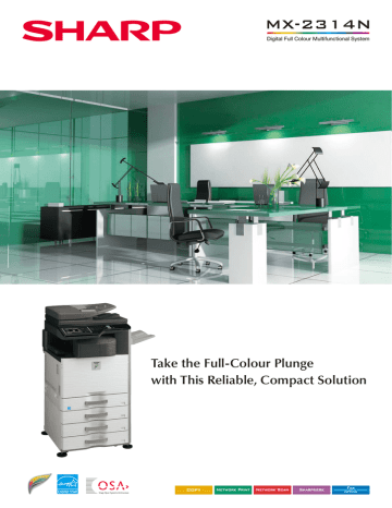 Sharp MX-2314N Specifications | Manualzz