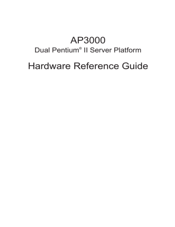 ASUS AP3000 Dual Pentium II Server Platform Hardware Reference Guide ...
